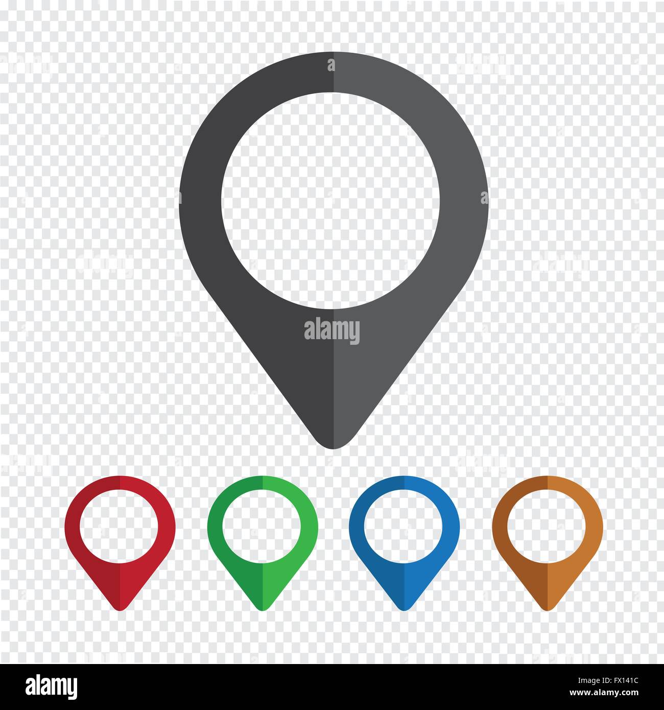 mapping pins icon Stock Vector Image & Art - Alamy