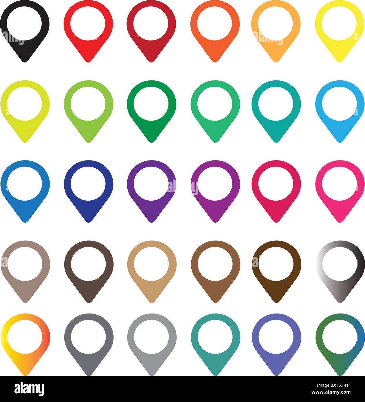 Map Pointer Icon Stock Vector Image & Art - Alamy