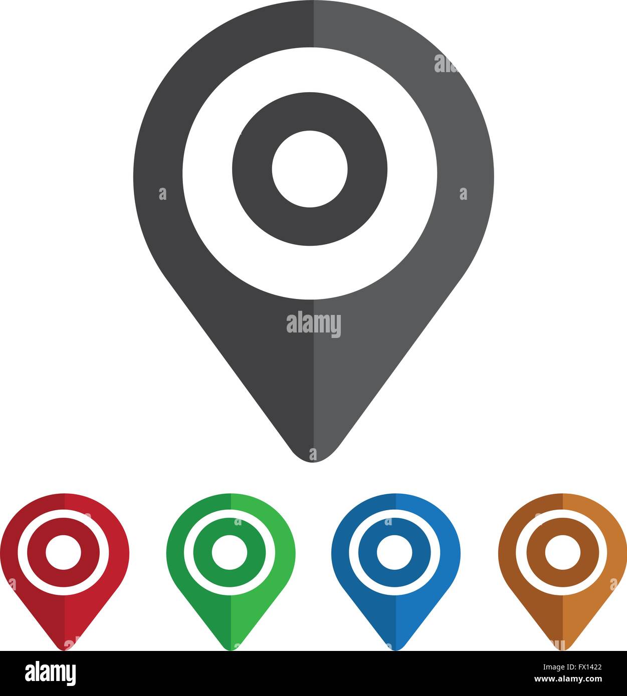 Map pointer icon Stock Vector Image & Art - Alamy