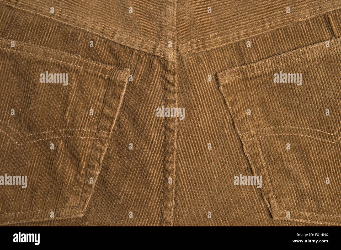 Brown bombazine pants close up detail. Fashion, textures and ...