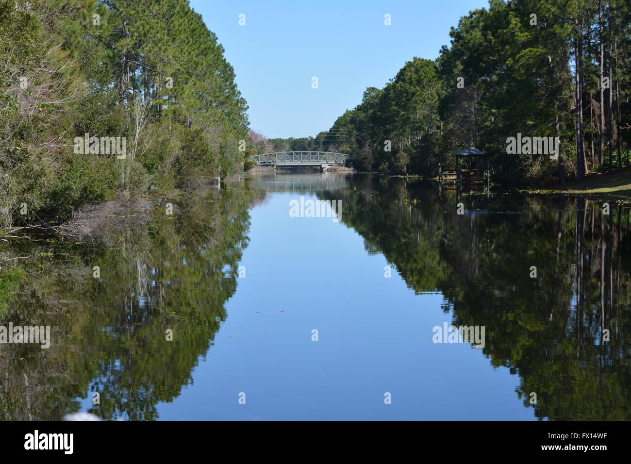water canal in Florida USA Stock Photo - Alamy