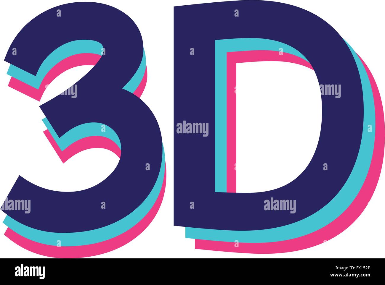 3 dimensional image Stock Vector Images - Alamy