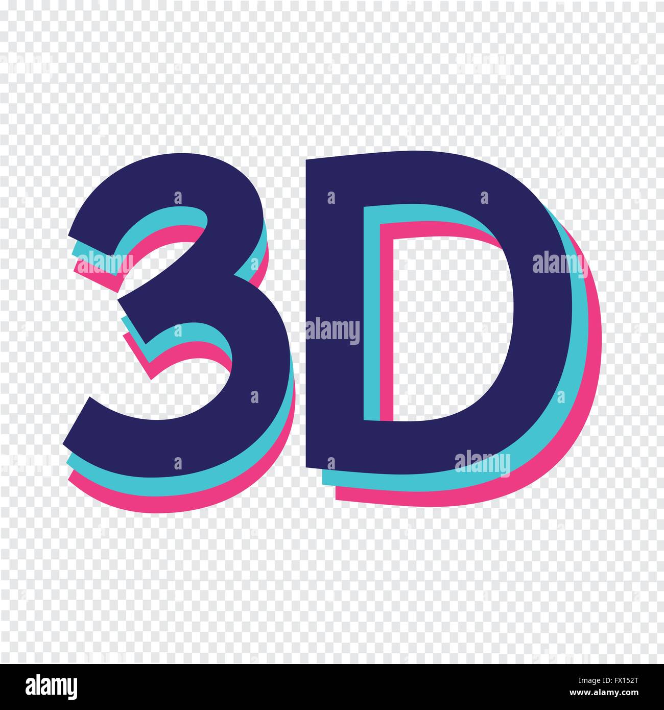 3 d effect Stock Vector Images - Alamy
