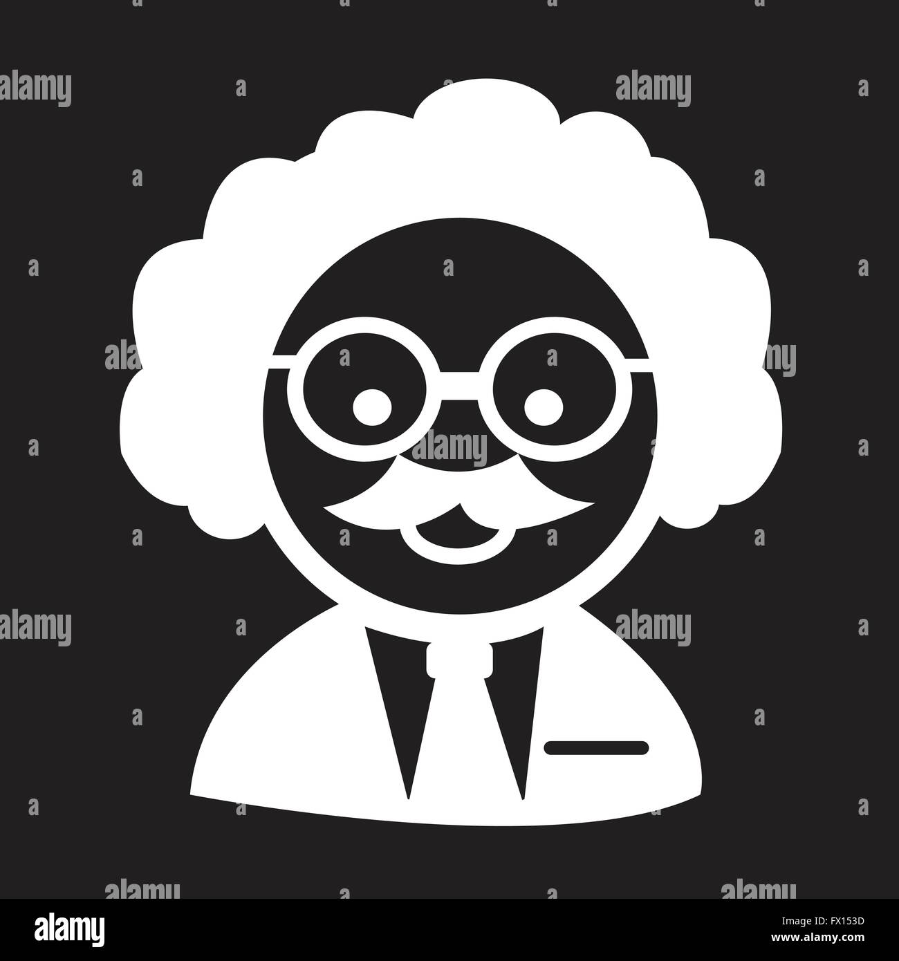 Scientist Or Professor icon Stock Vector Image & Art - Alamy