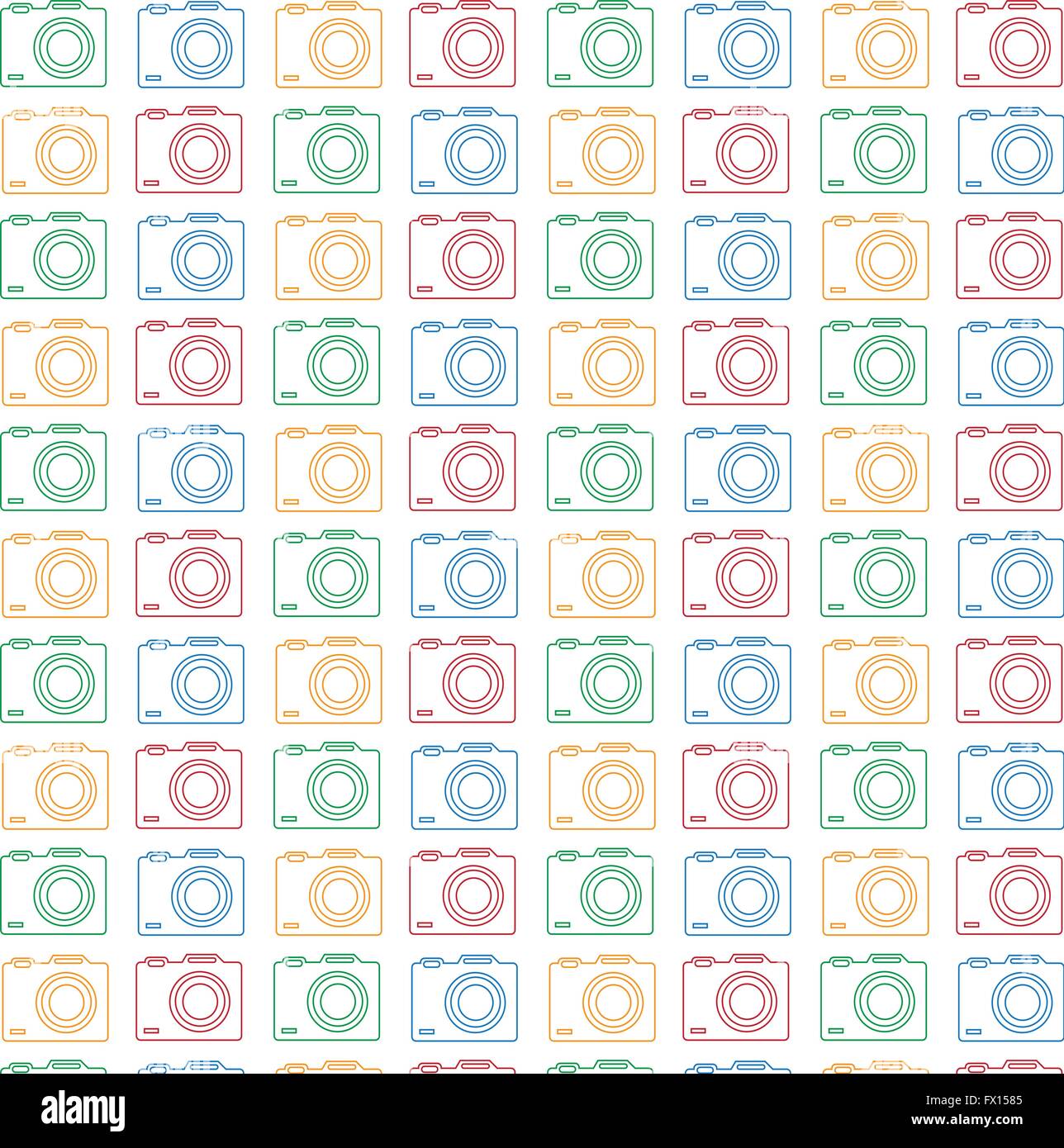 camera pattern background Stock Vector Image & Art - Alamy