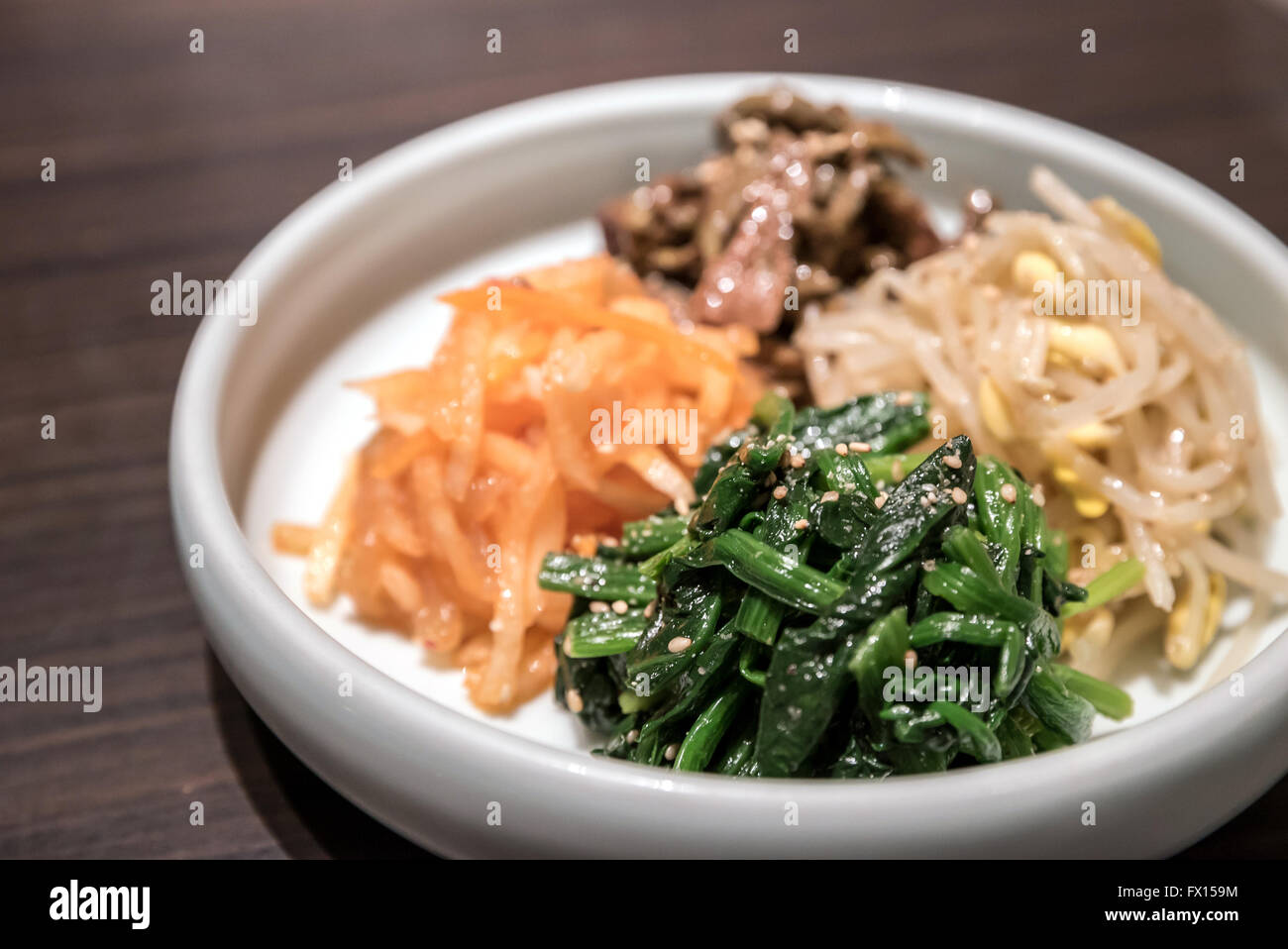 Korean preserved various vegetable for yakiniku meal Stock Photo - Alamy