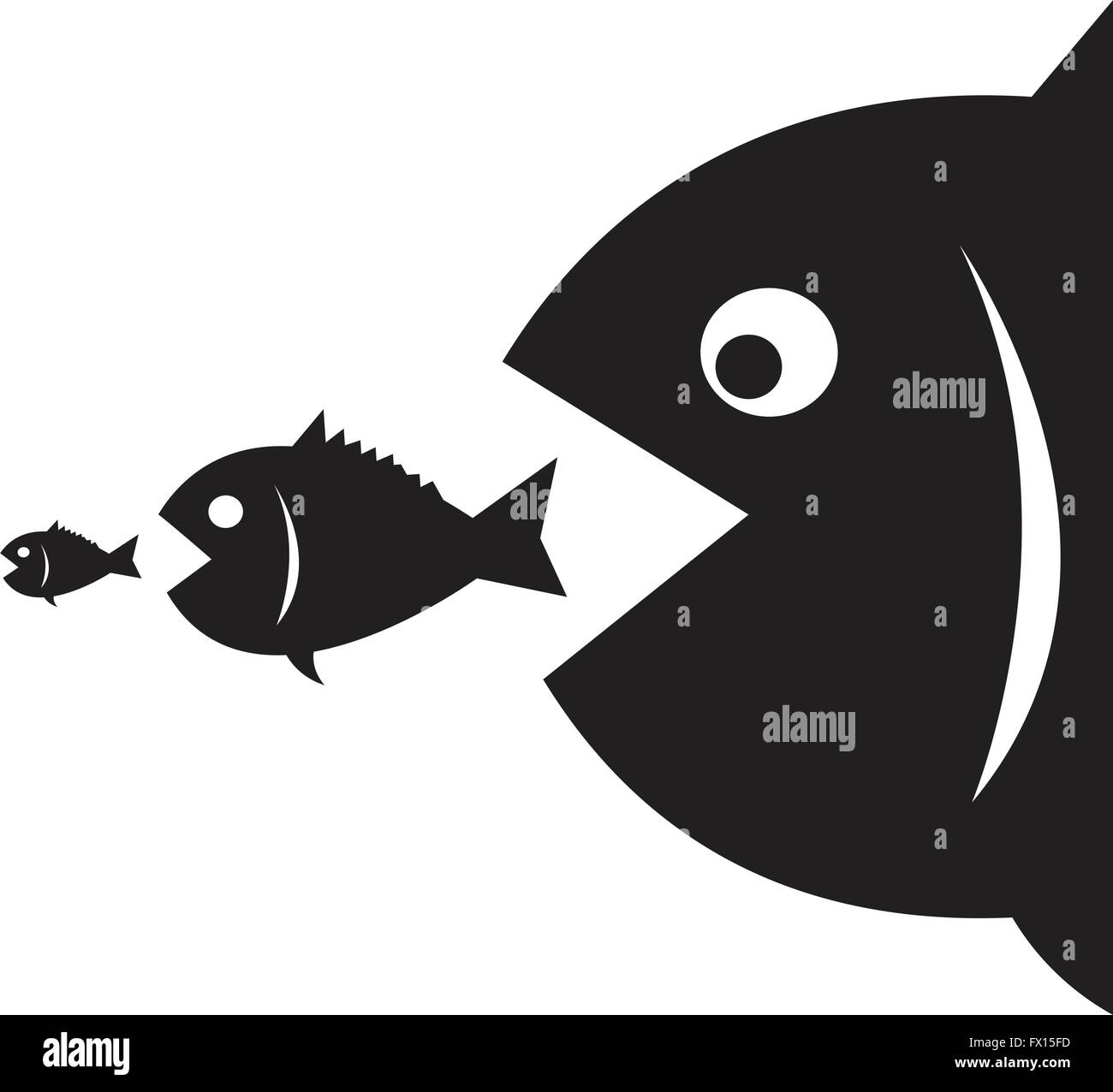 big fish eat little fish Stock Vector Image & Art - Alamy
