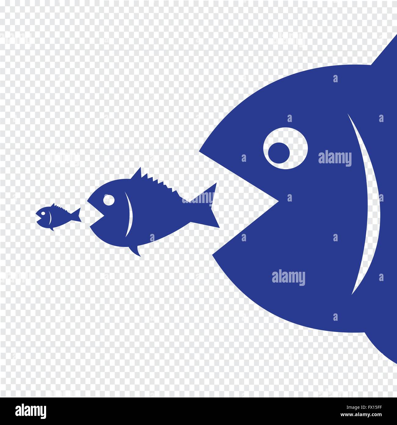 big fish eat little fish Stock Vector Image & Art - Alamy