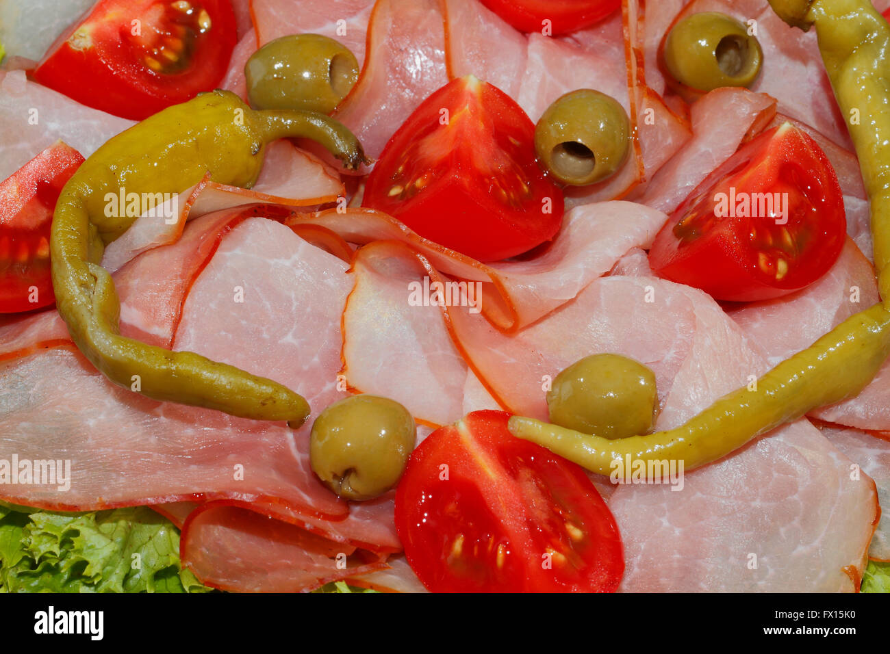 Ham and pepperoni hi-res stock photography and images - Alamy