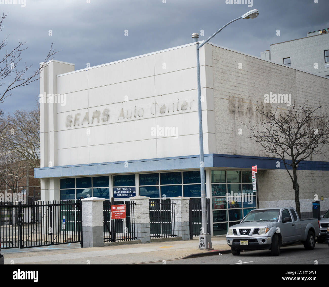 The site formerly occupied by a Sears Auto Center in Elmhurst in Queens ...