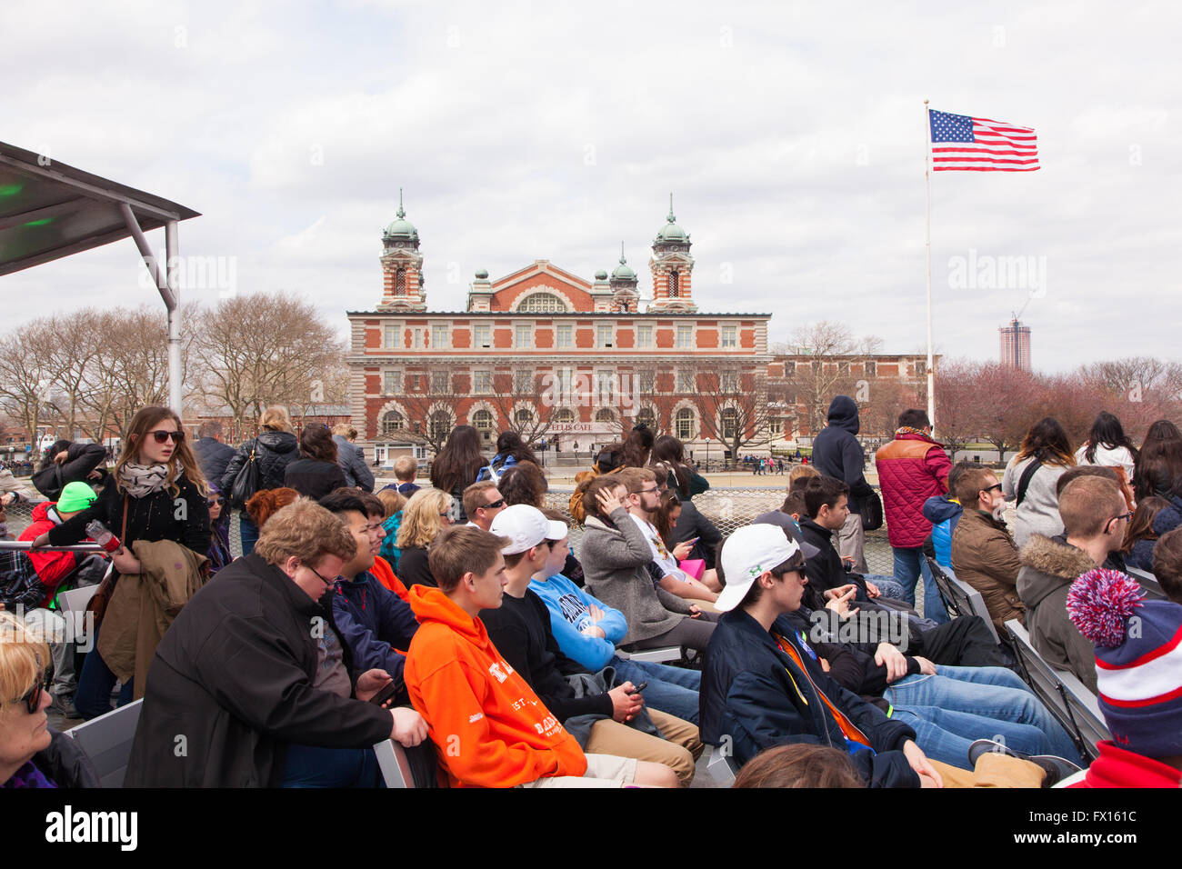 Ellis Island, New Jersey, New York, united States of America Stock ...