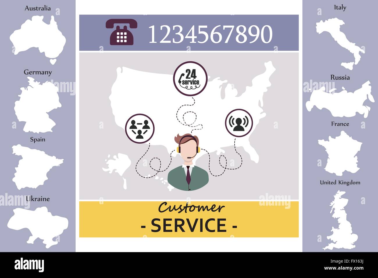 Centre of russia Stock Vector Images - Alamy