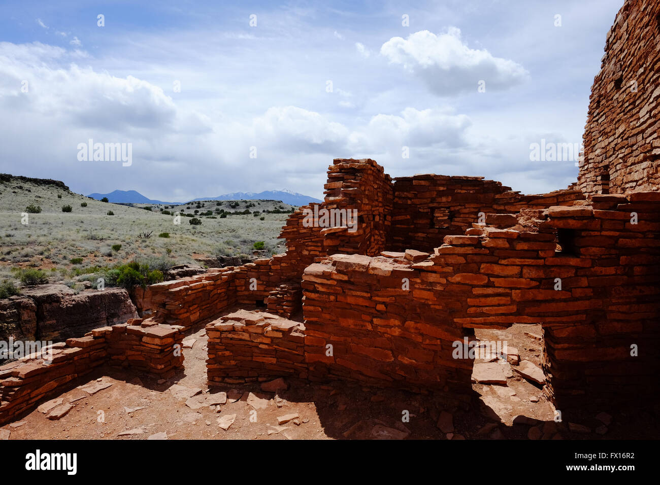 Native American Ruins in Wupatki National Monument, Arizona Stock Photo ...