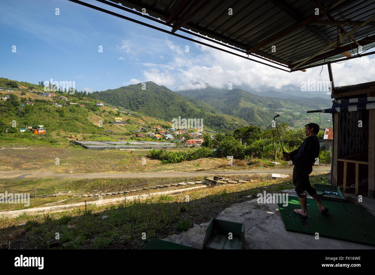 Town of Kundasang at Sabah is a famous gateway to enjoy the scenery of ...