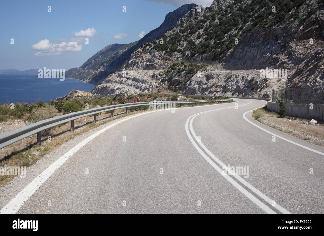 Greece roads hi-res stock photography and images - Alamy