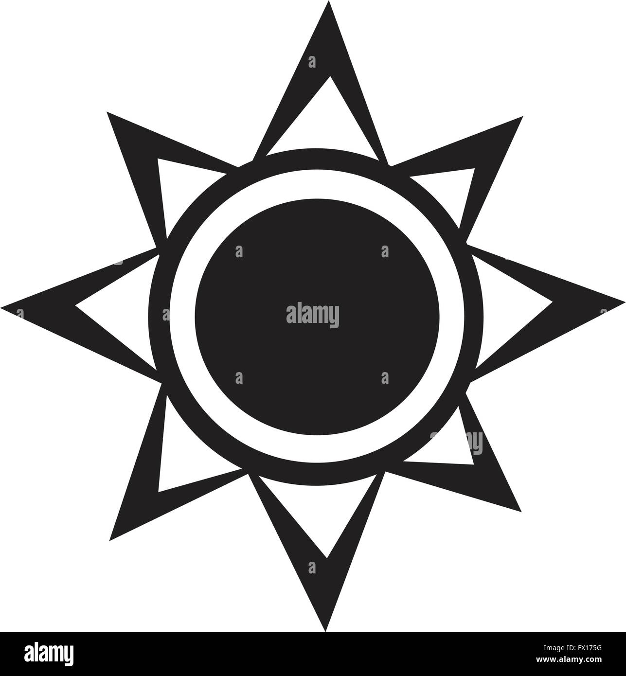 Sunrise symbolism Stock Vector Images - Alamy