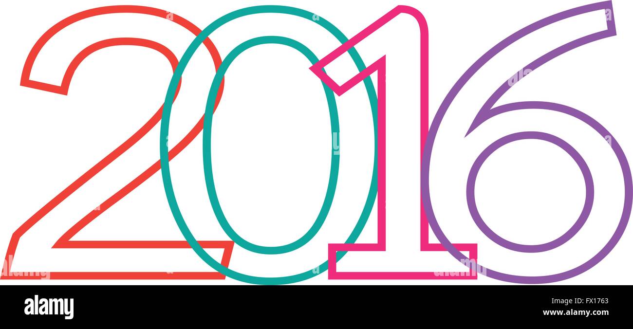 New year 2016 Stock Vector Images - Alamy