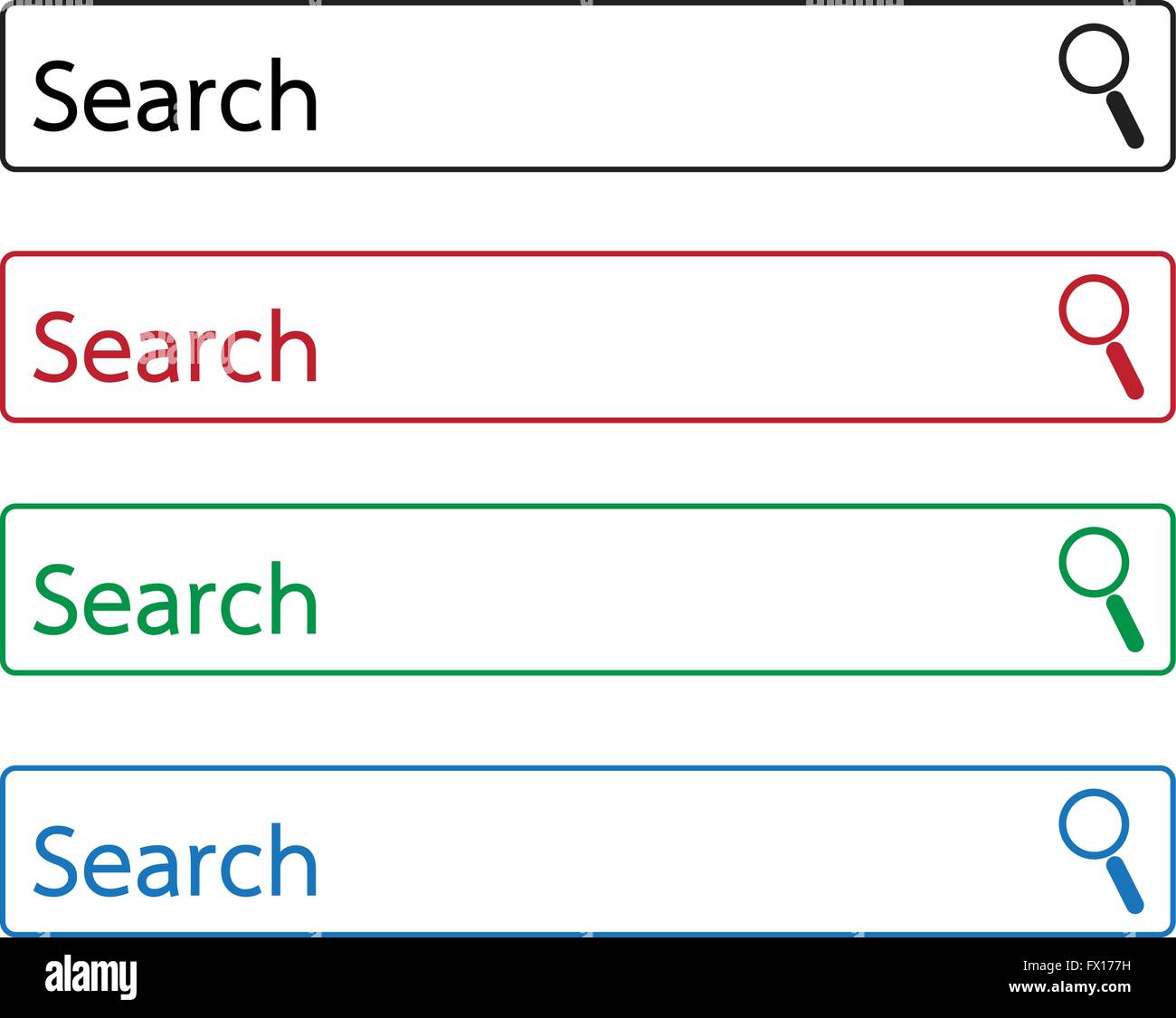search bar icon Stock Vector Image & Art - Alamy