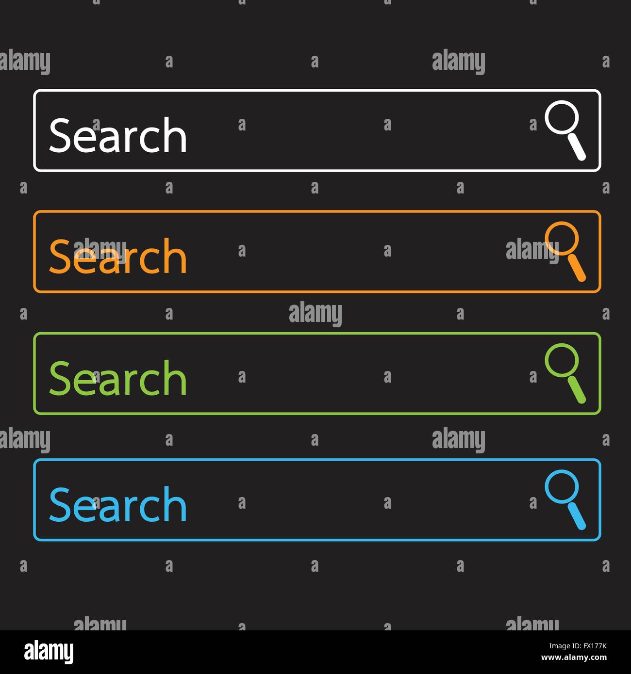 search bar icon Stock Vector Image & Art - Alamy