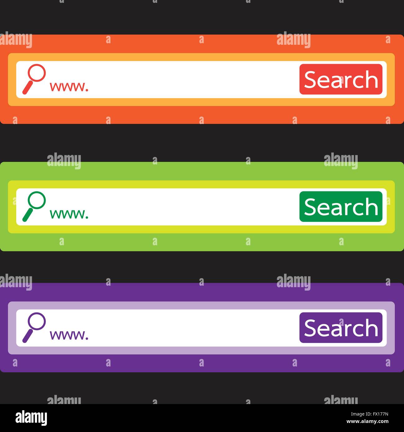 search bar icon Stock Vector Image & Art - Alamy