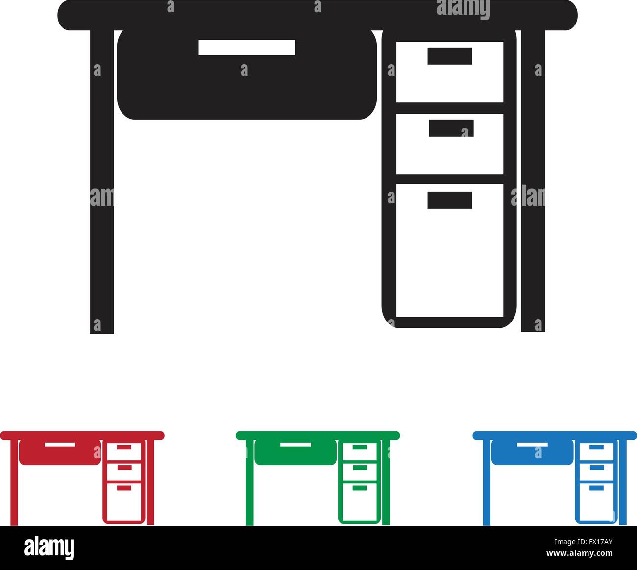 Table Office Icon Stock Vector Image & Art - Alamy