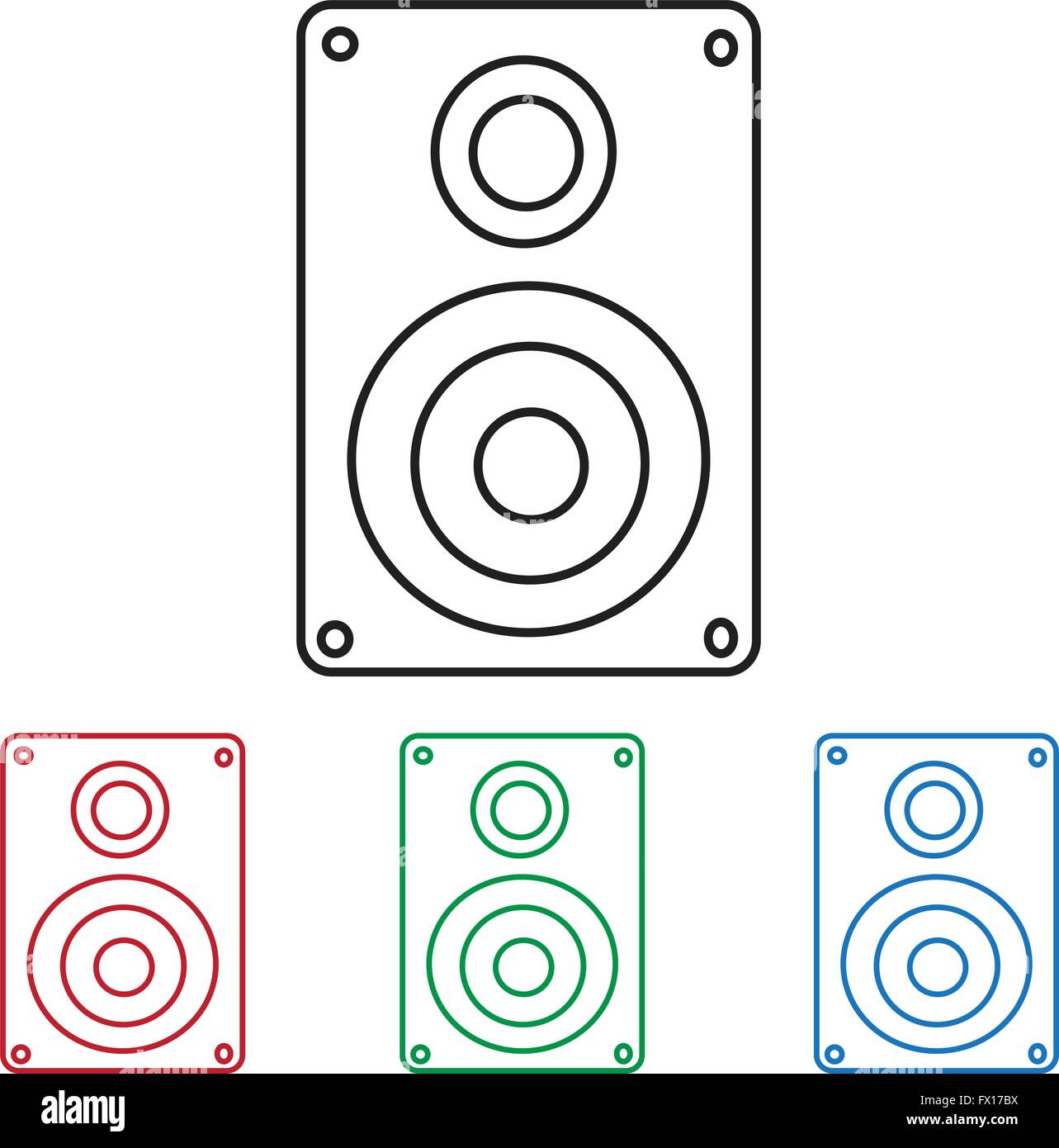 Audio Speakers Icon Stock Vector Image And Art Alamy