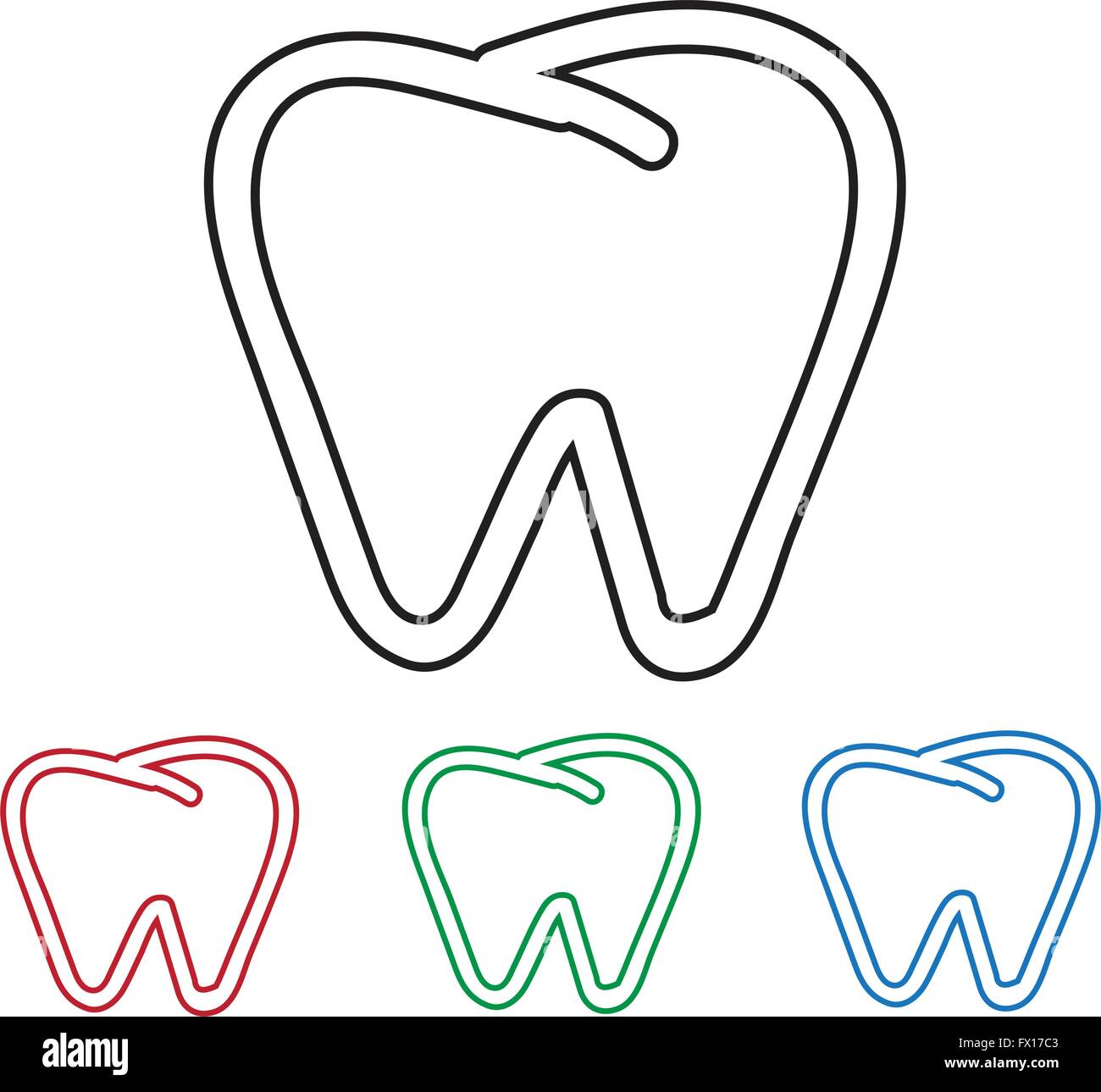 Illustrated tooth vector vectors hi-res stock photography and images ...
