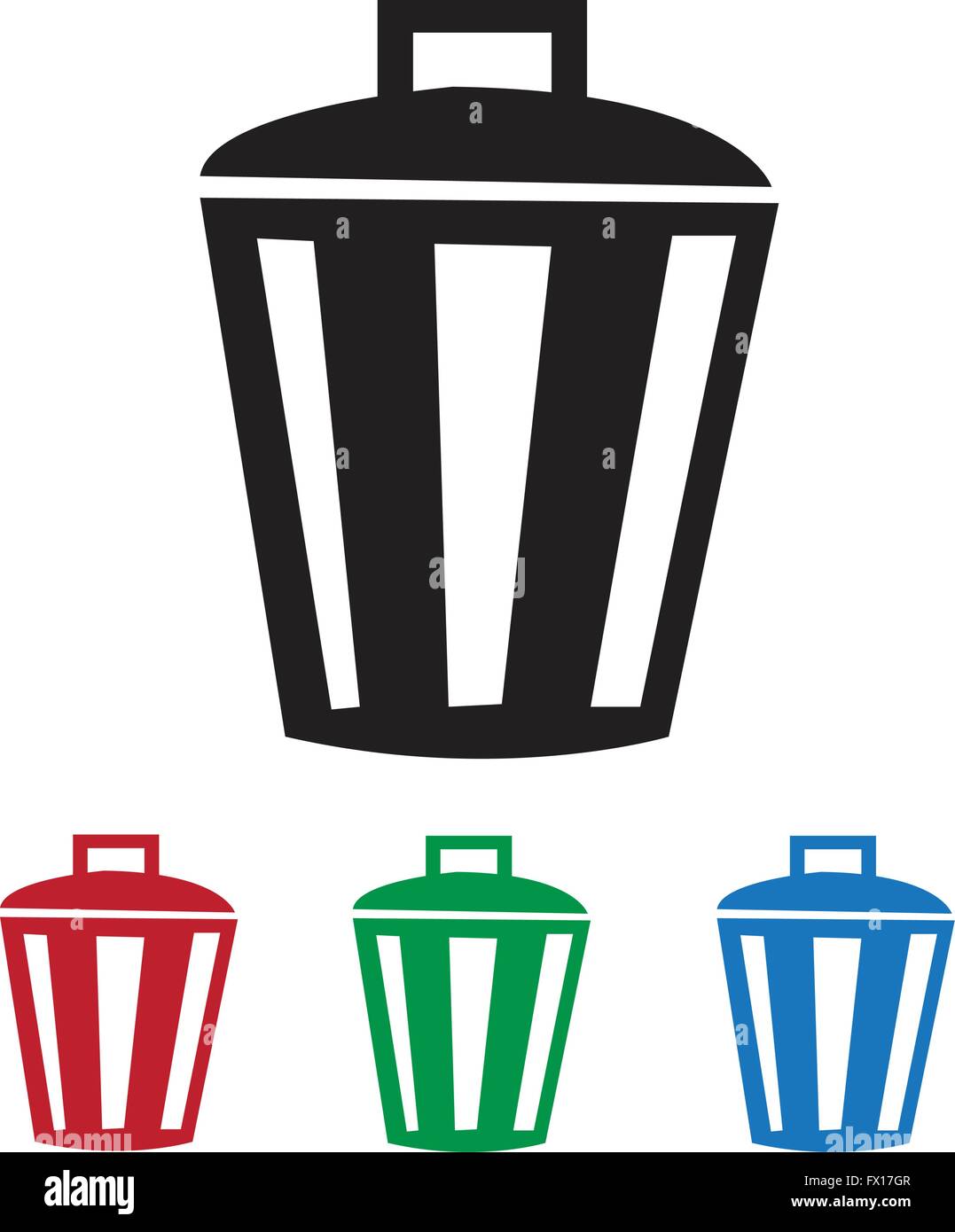 Galvanized bin Stock Vector Images - Alamy