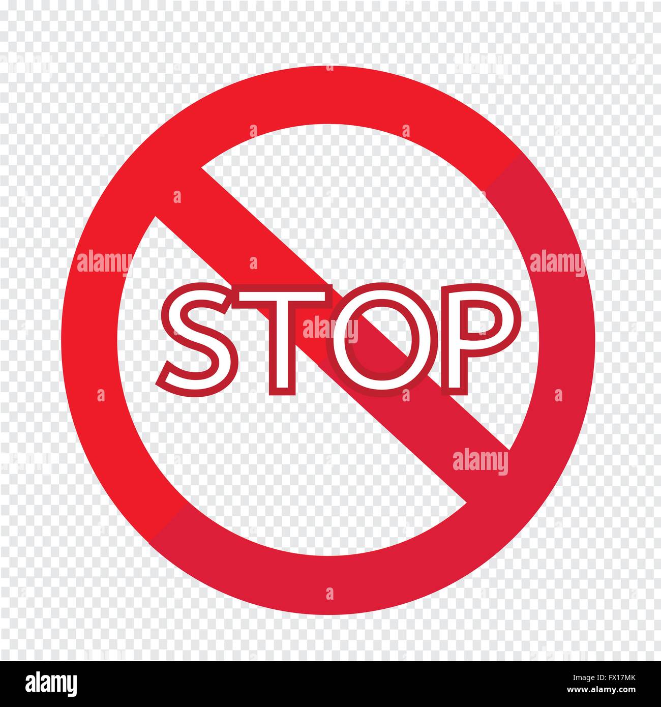 Stop Sign Icon Stock Vector Image & Art - Alamy