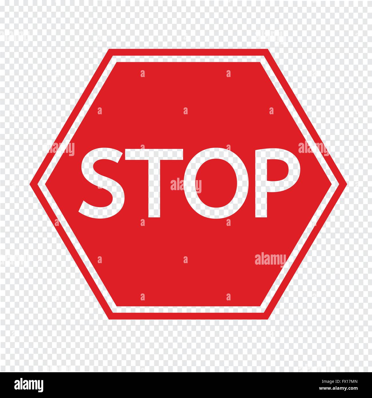 Stop Sign Icon Stock Vector Image & Art - Alamy