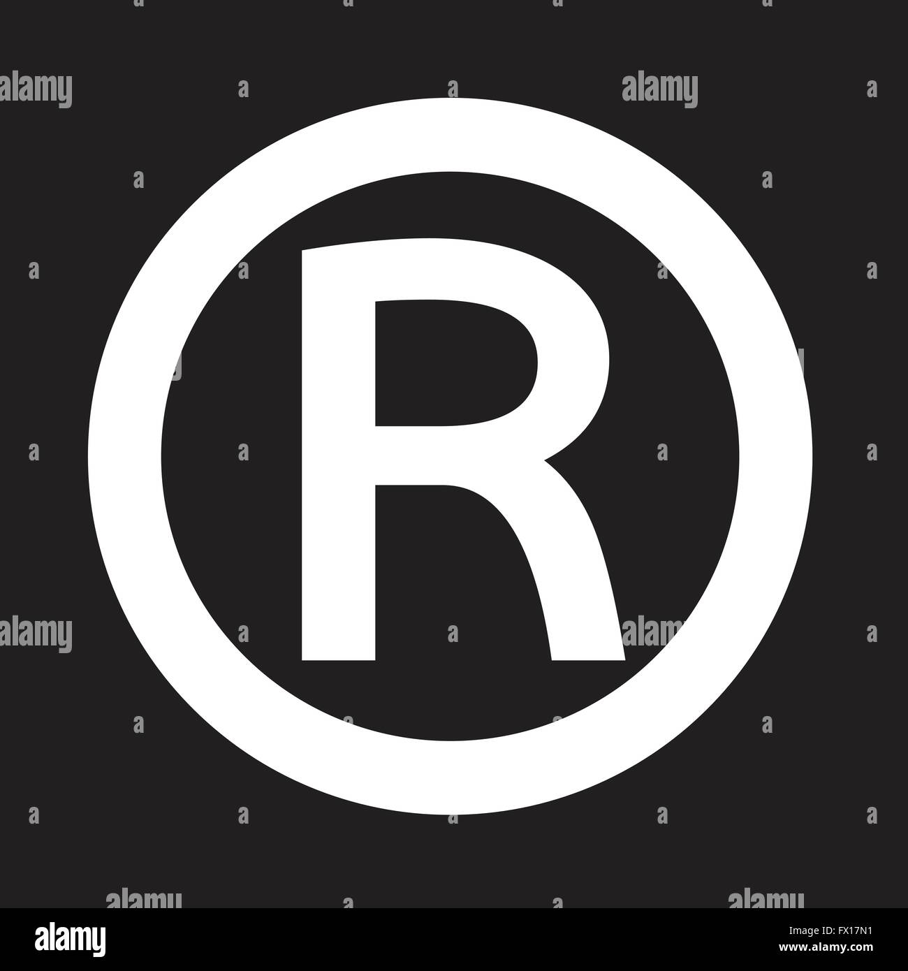 Registered Trademark icon Stock Vector Image & Art - Alamy