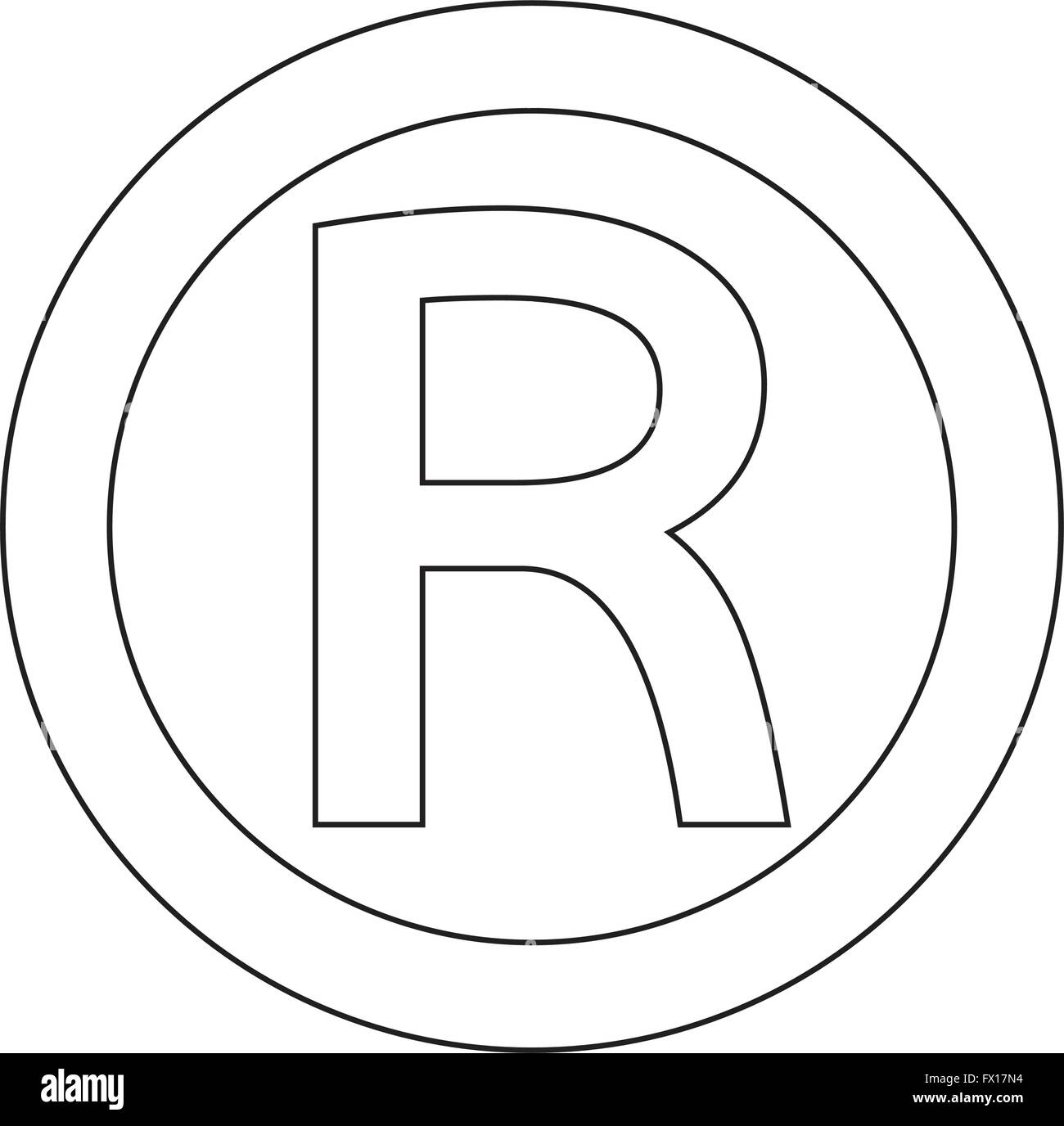 Registered Trademark icon Stock Vector Image & Art - Alamy