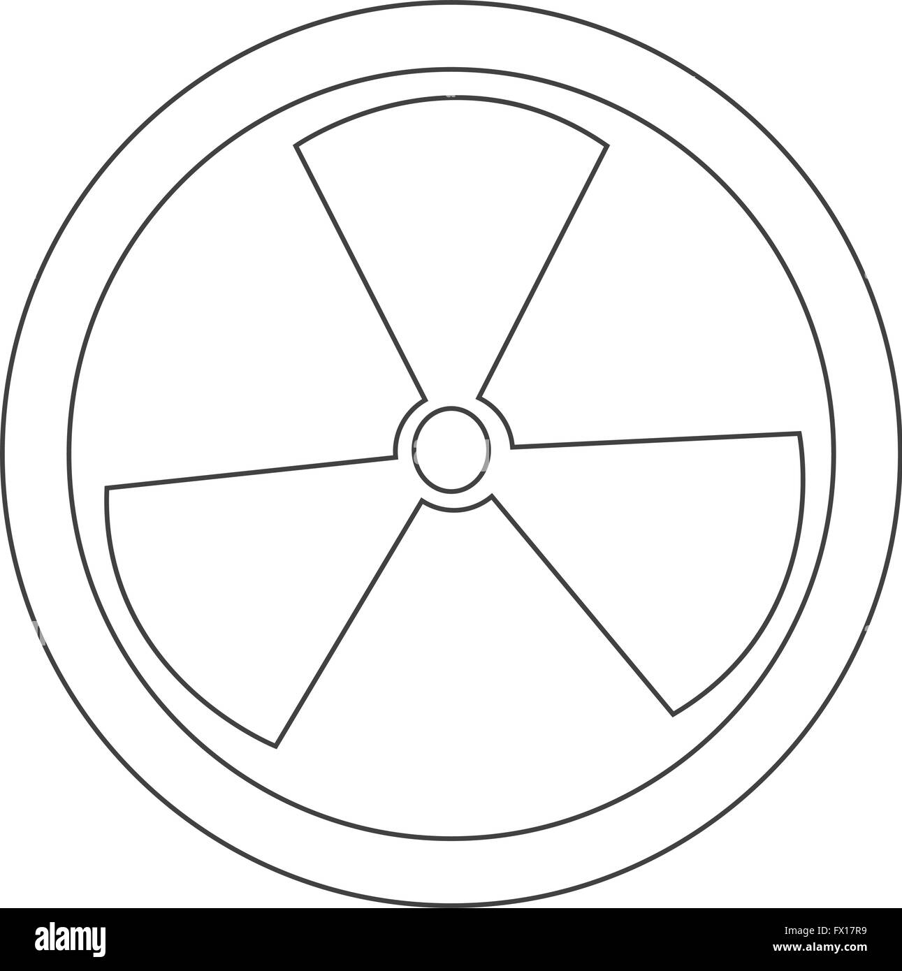Radioactivity sign icon Stock Vector Image & Art - Alamy