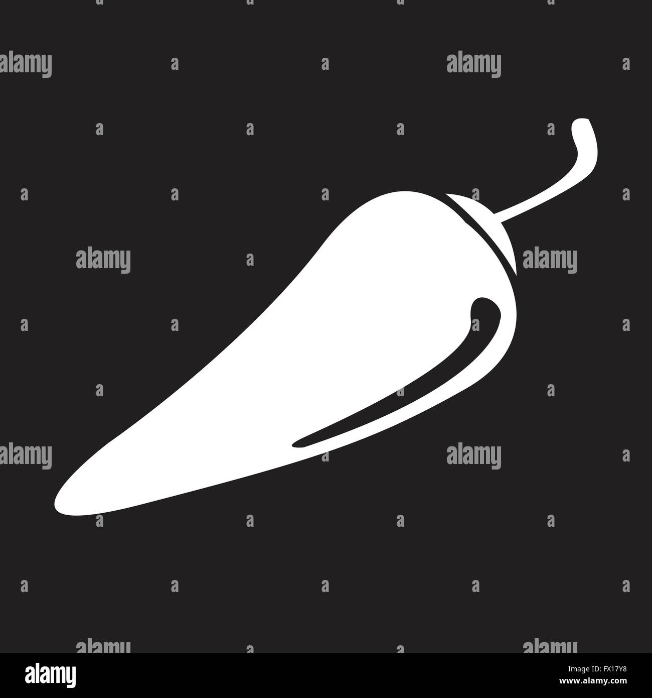 chilli pepper icon Stock Vector Image & Art - Alamy