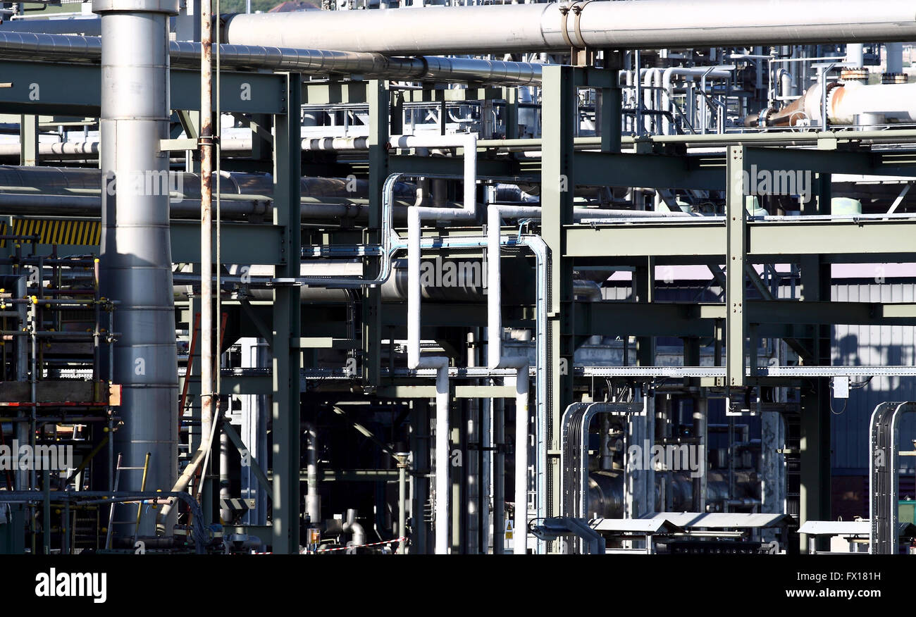 Gas terminal pipeline Stock Photo - Alamy