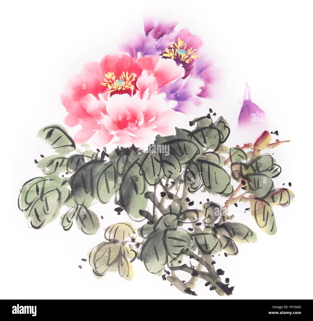 Easy Chinese Painting Peony
