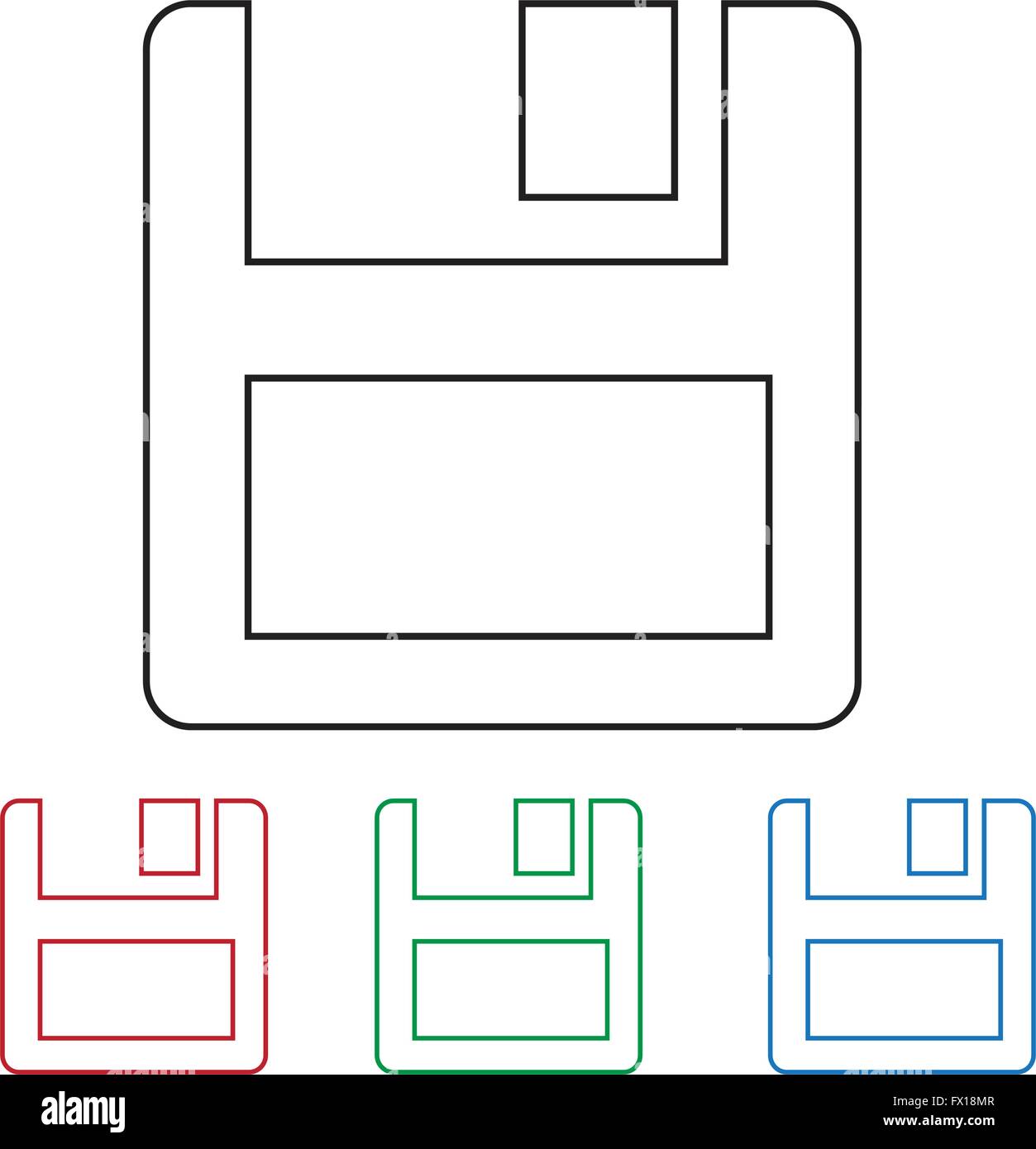 floppy disk icon Stock Vector Image & Art - Alamy