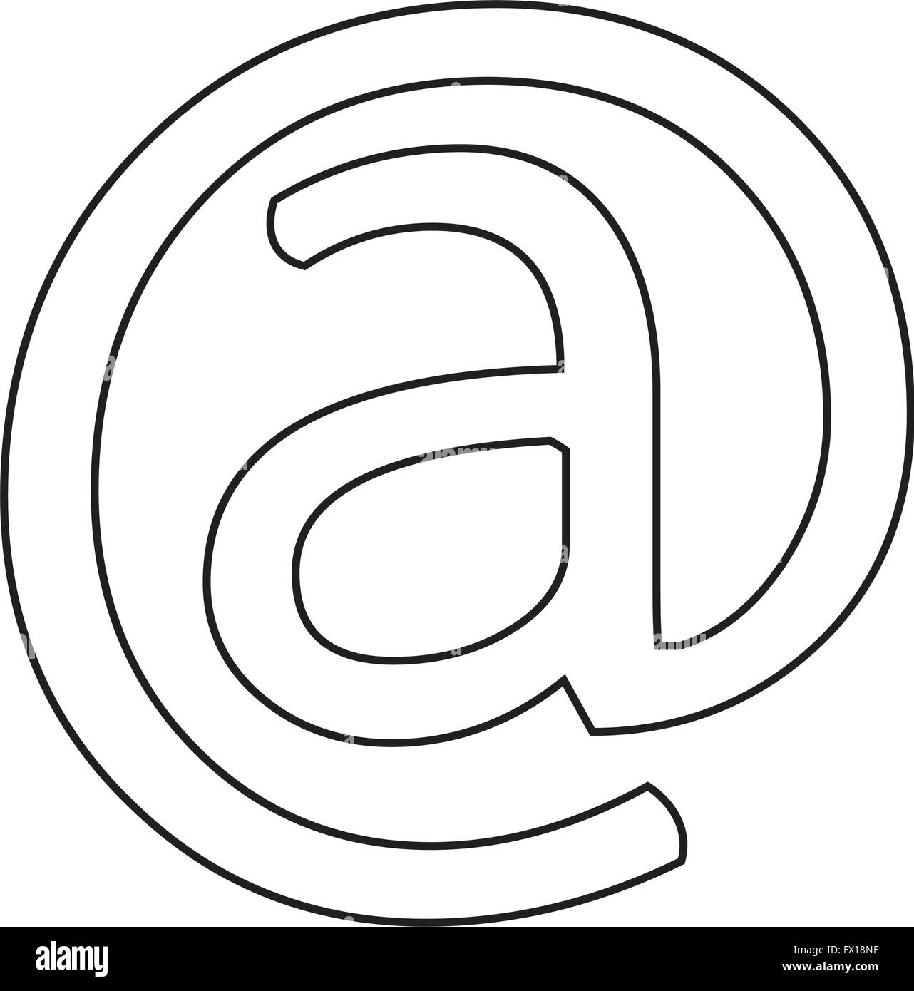 email symbol icon Stock Vector Image & Art - Alamy
