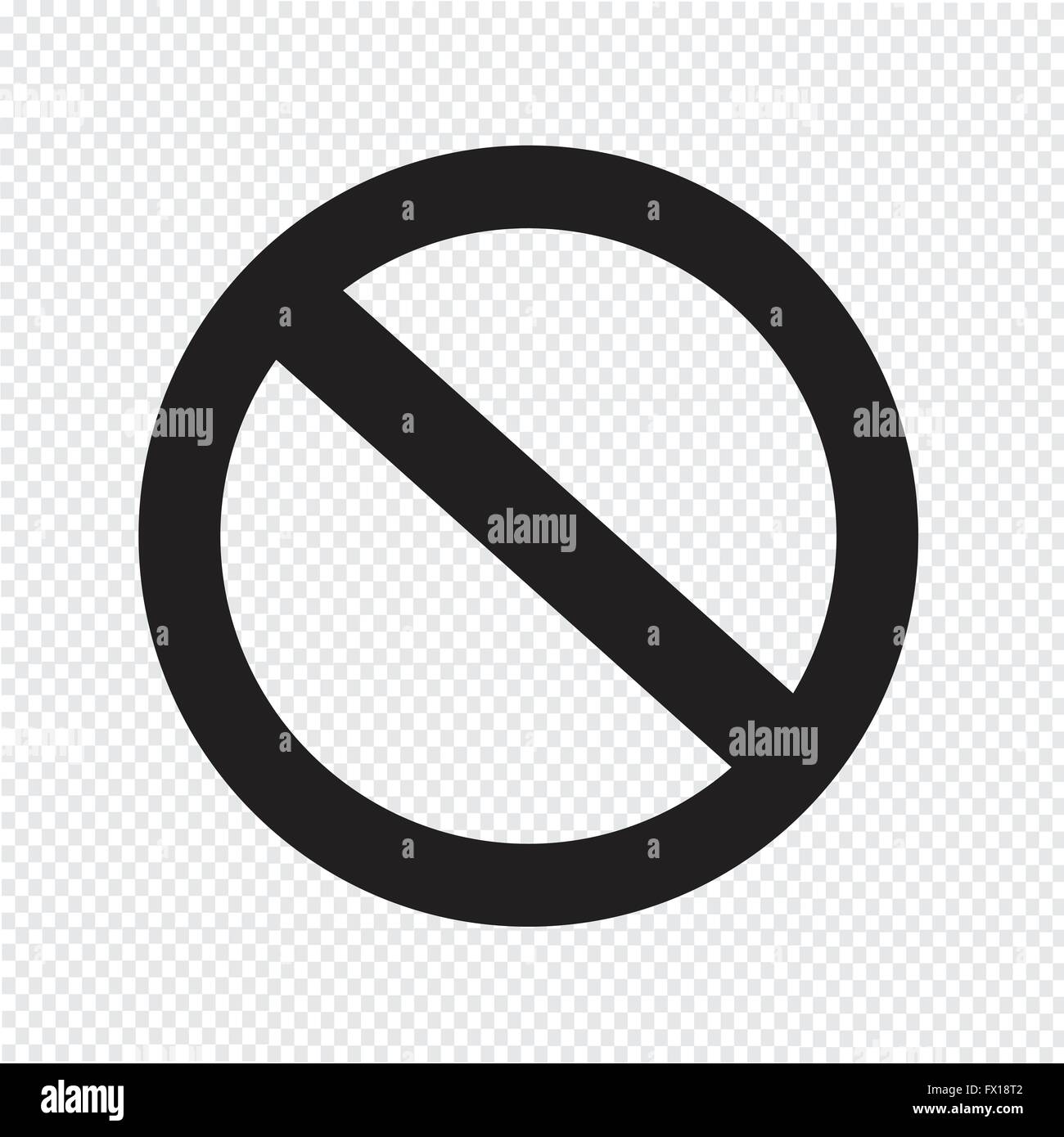blank ban Symbol icon Stock Vector Image & Art - Alamy