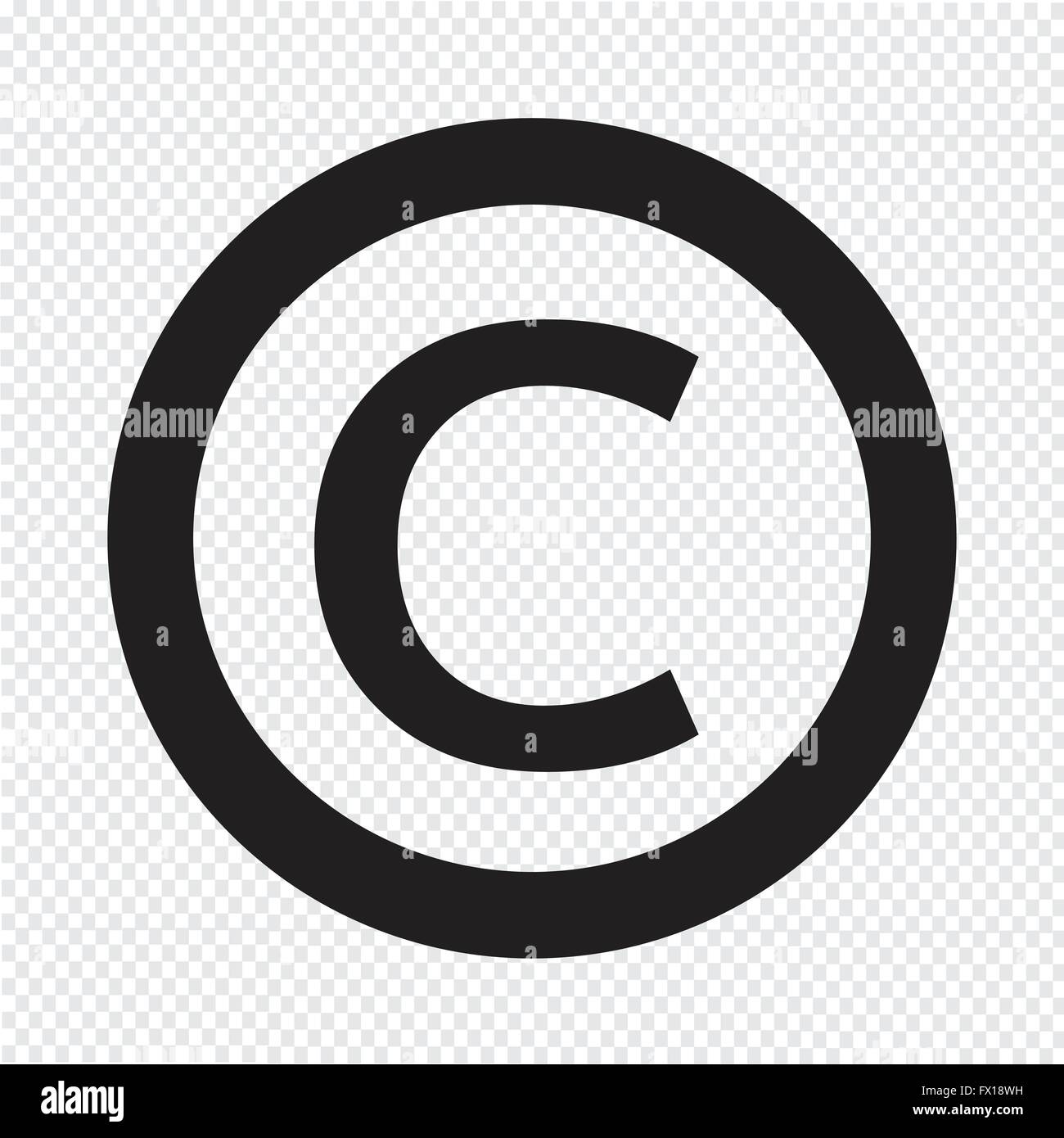 copyright symbol icon Stock Vector Image & Art - Alamy