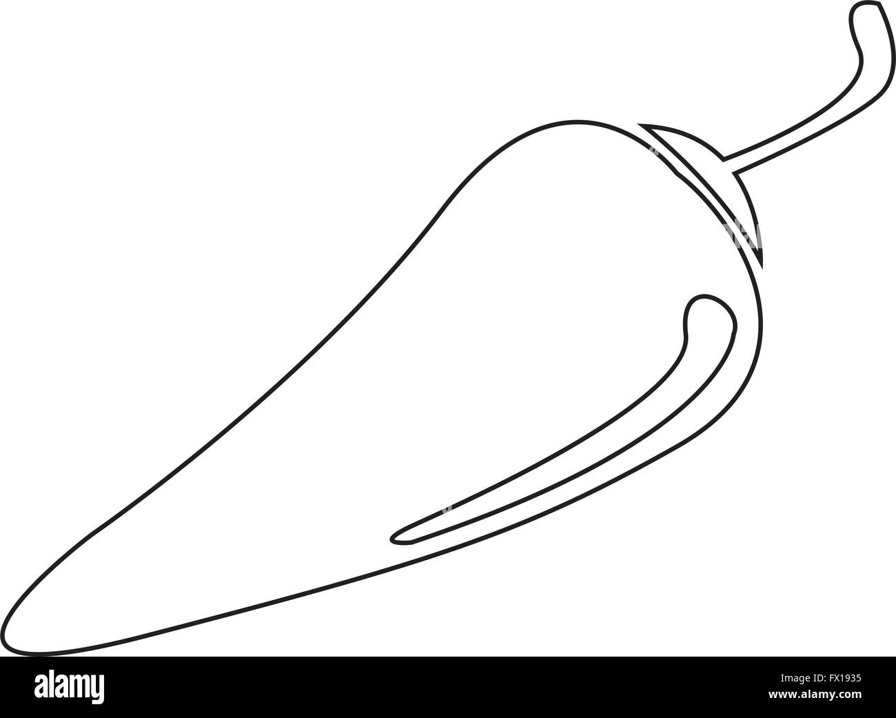 chilli pepper icon Stock Vector Image & Art - Alamy