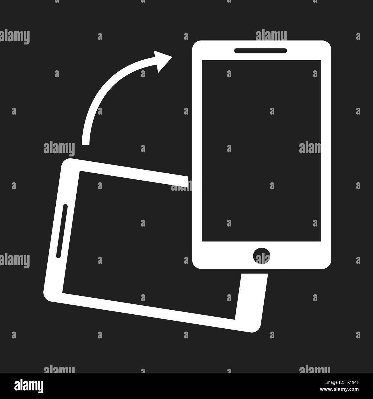 Rotate Smartphone icon Stock Vector Image & Art - Alamy