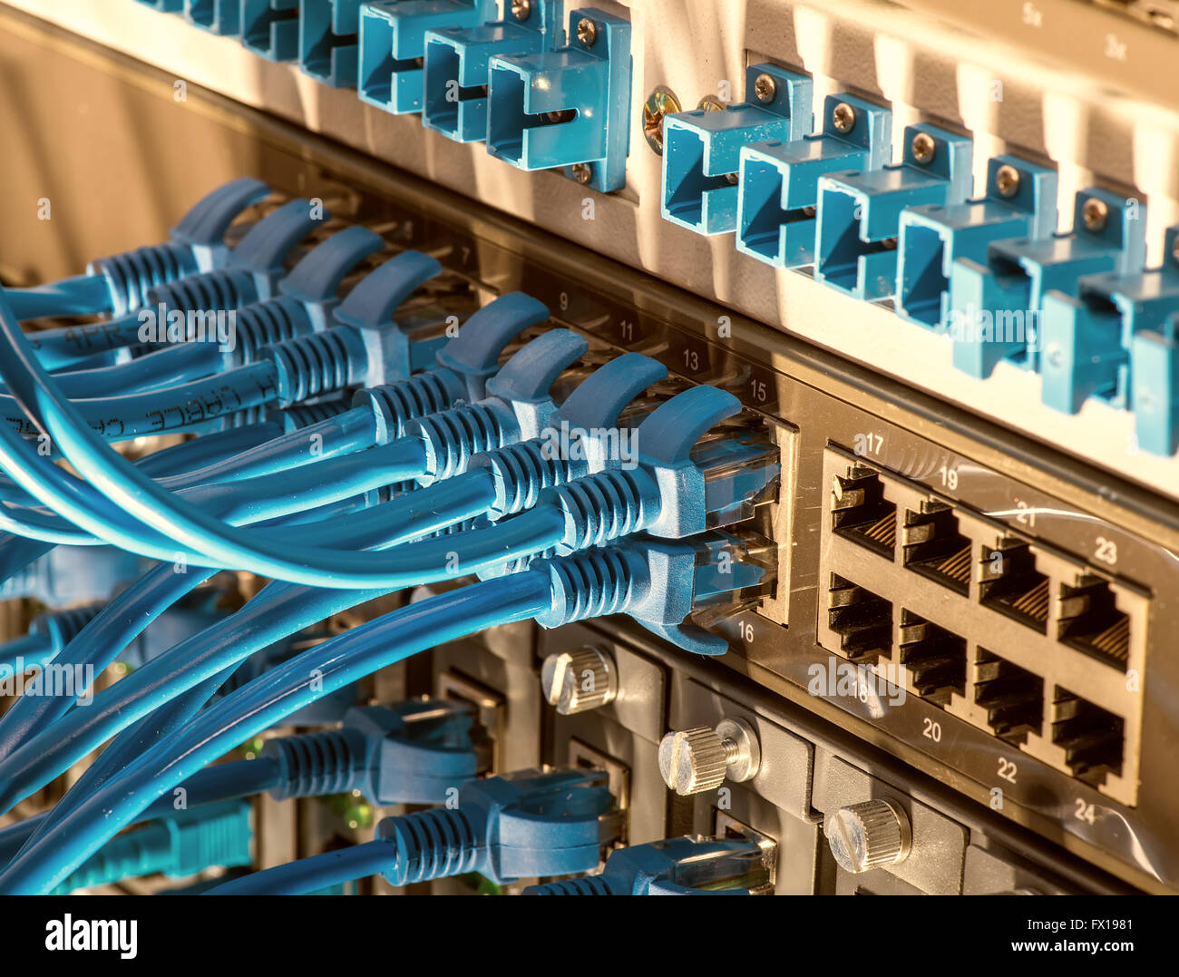 Network switch and ethernet cables,Data Center Concept Stock Photo - Alamy