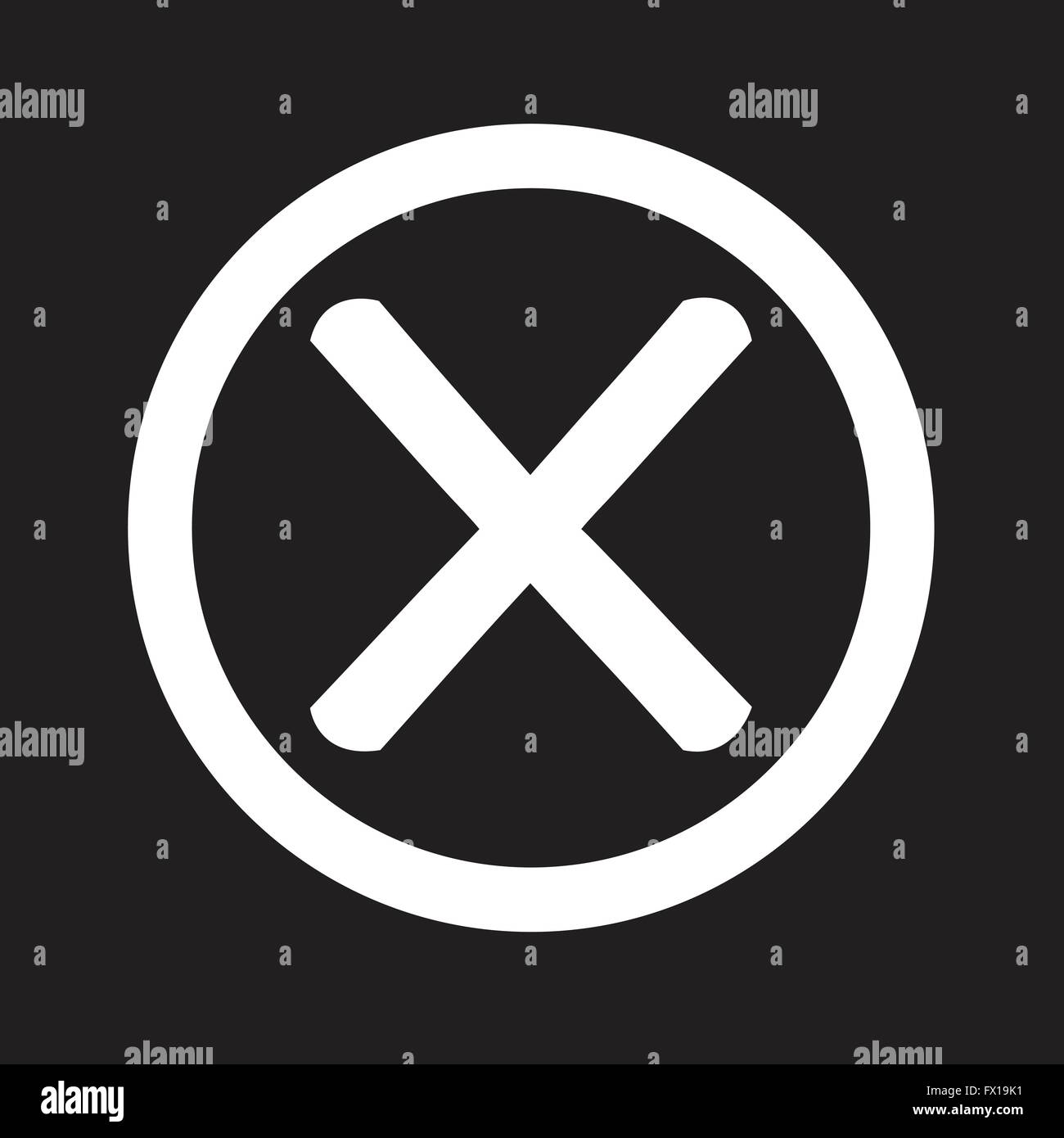 Wrong mark icon Stock Vector Image & Art - Alamy