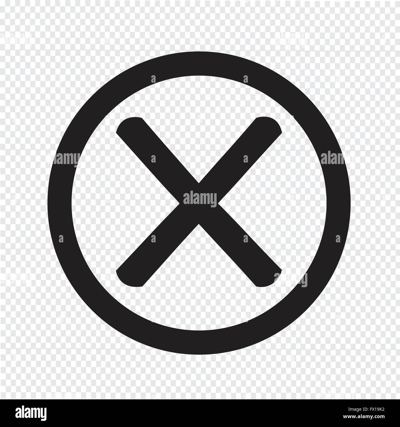 Wrong mark icon Stock Vector Image & Art - Alamy
