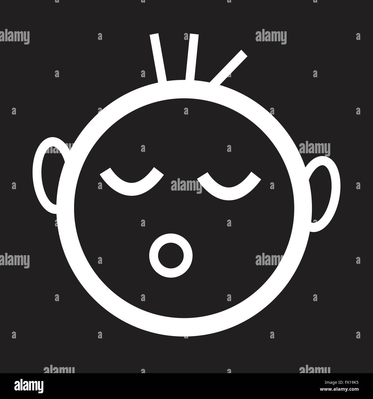 baby sleeping icon Stock Vector Image & Art - Alamy