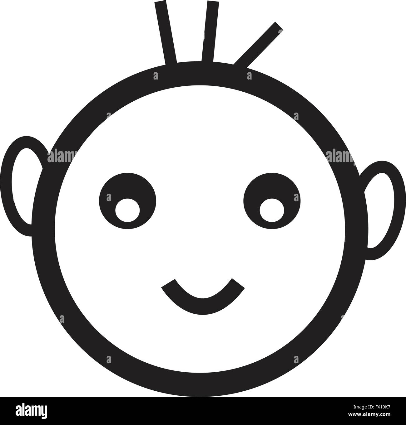 happy kid icon Stock Vector Image & Art - Alamy