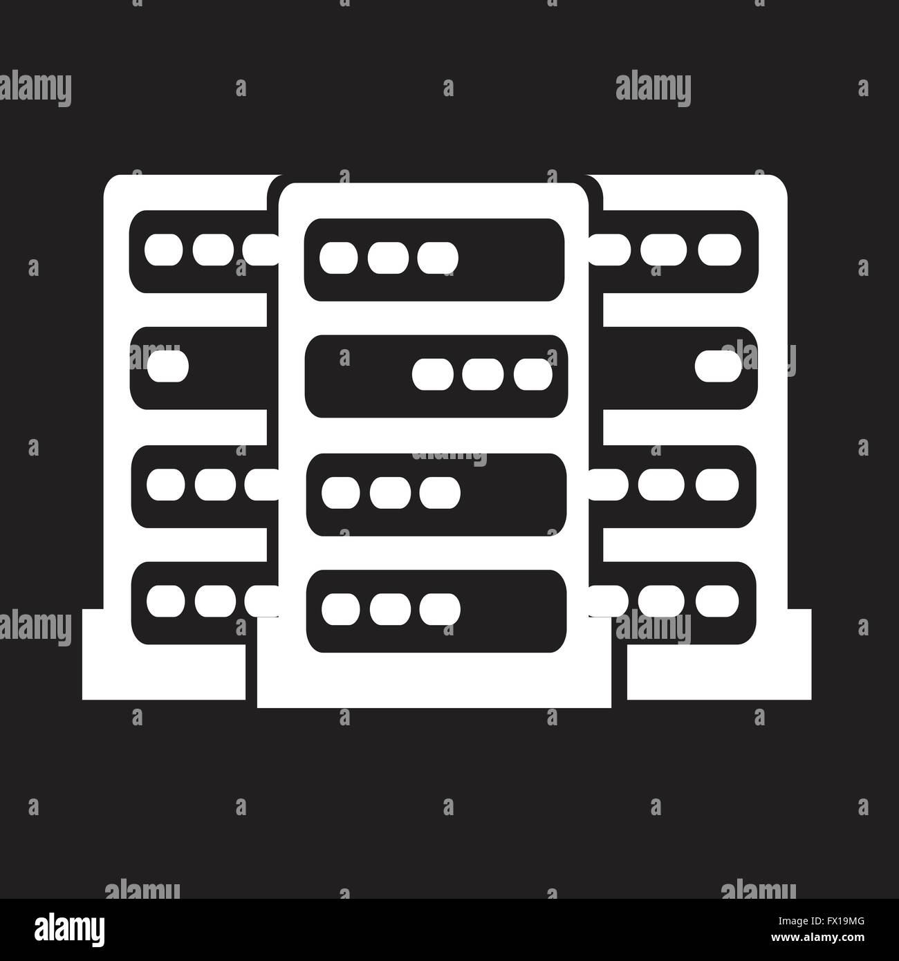 Computer Server icon Stock Vector Image & Art - Alamy