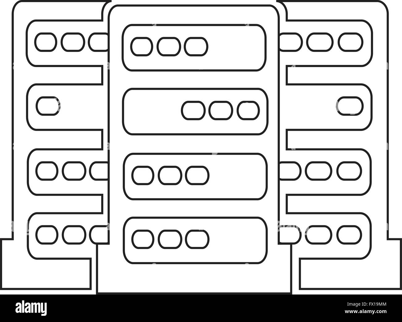 Computer Server icon Stock Vector Image & Art - Alamy