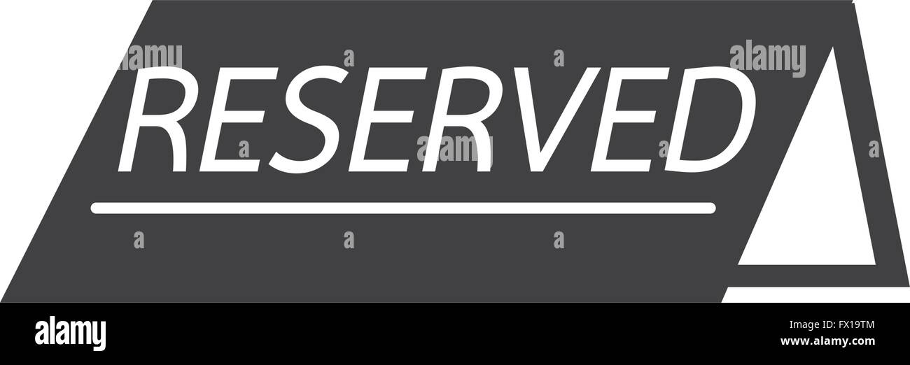 Dinner table setting reserved Stock Vector Images - Alamy